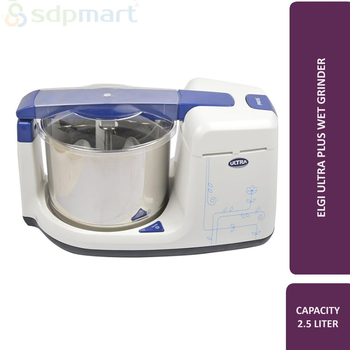 ELGI Ultra Plus Wet Grinder 2.5 Liter – Priyum Products (www.priyum.com)