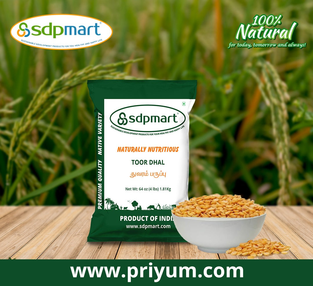 Premium Toor Dhal 40LB – Priyum Products (www.priyum.com)