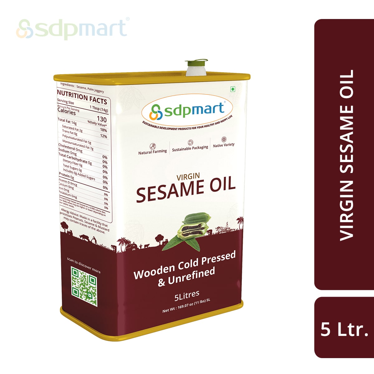 Sesame Oil (Wooden Cold pressed Virgin Oil) – Priyum Products (www ...